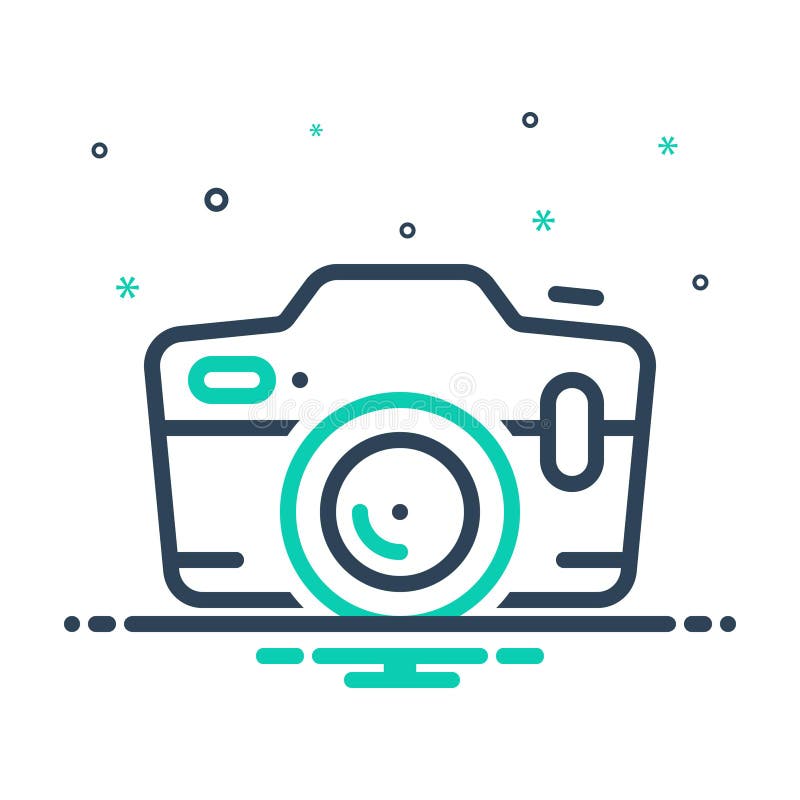 Mix Icon for Camera, Memories and Device Stock Illustration ...