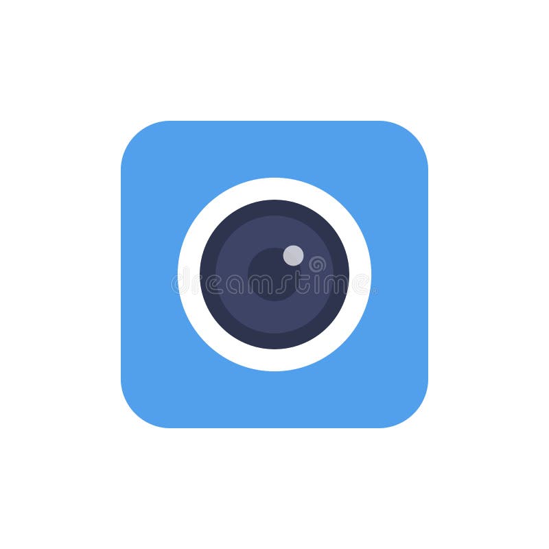 Camera Icon, Modern Minimal Flat Design Style. Vector Illustration ...