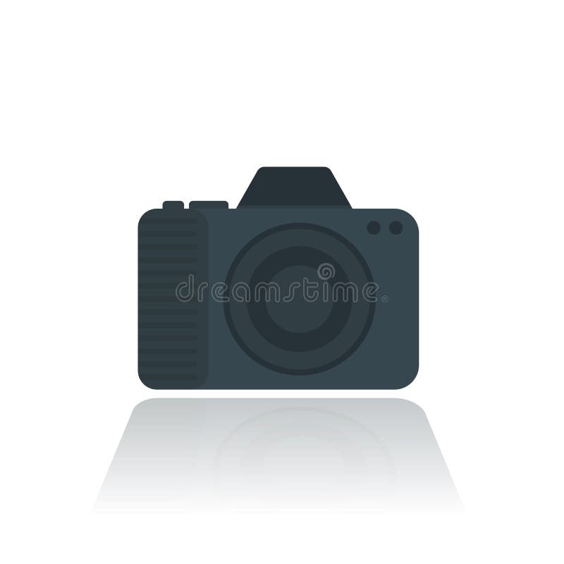 Camera Icon, Pictogram in Flat Style Stock Vector - Illustration of ...