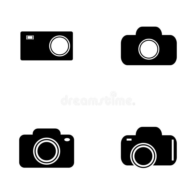 Camera Icon Set. Photography Icons Set. Security Camera Icon. Photo and ...