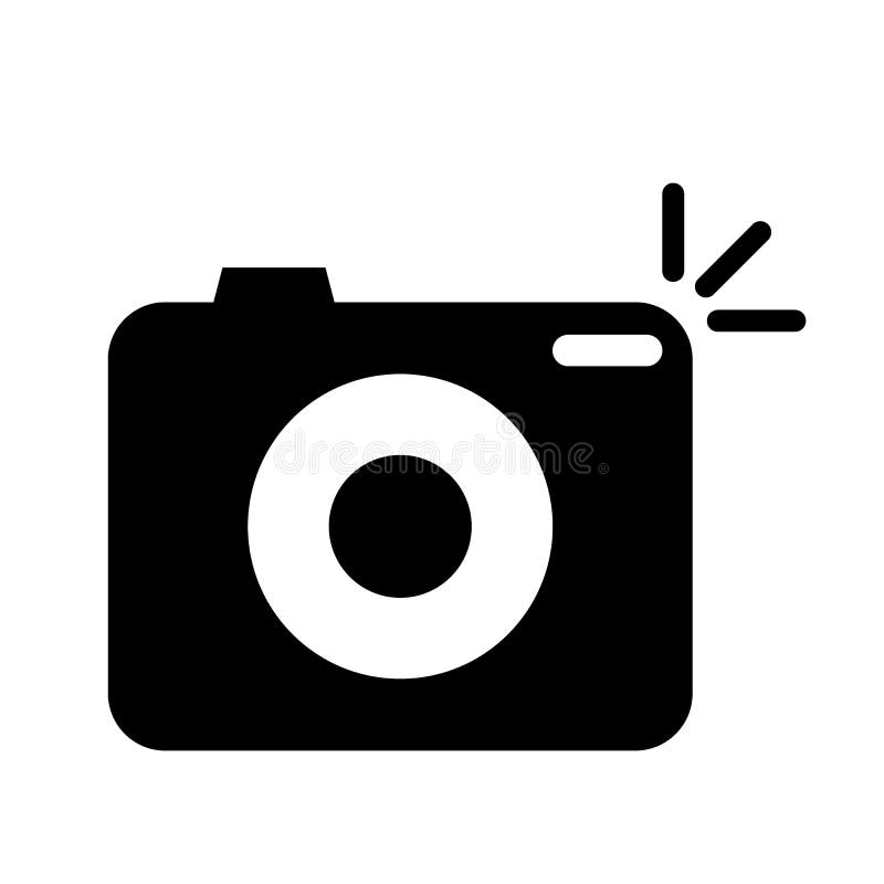 Camera Icon during Shooting. Vector. Stock Vector - Illustration of ...