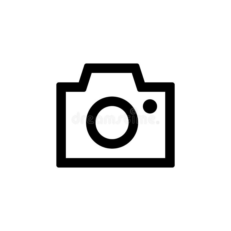 Camera Icon for Simple Flat Style Ui Design Stock Vector - Illustration ...