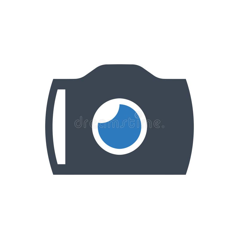 Camera Icon. Simple Vector Graphics Stock Vector - Illustration of dslr ...