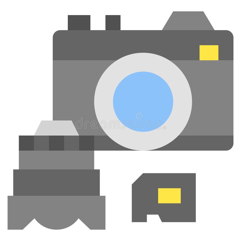 Camera Icon, Supermarket and Shopping Mall Related Vector Stock Vector ...