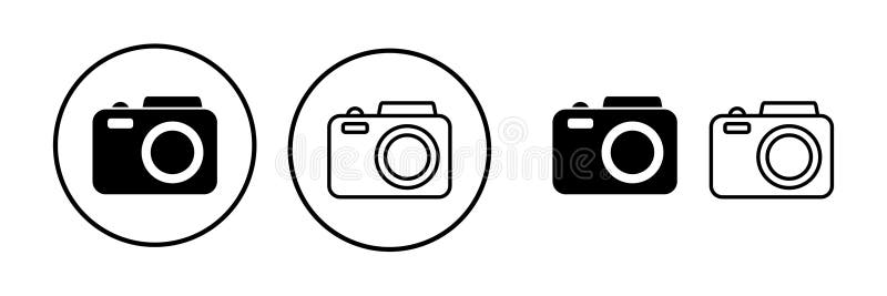 Camera Icon in Trendy Flat Style . Camera Symbol Web Site Design Stock ...
