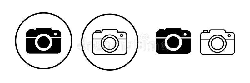 Camera Icon in Trendy Flat Style . Camera Symbol Web Site Design Stock ...