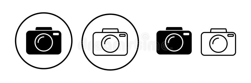 Camera Icon in Trendy Flat Style . Camera Symbol Web Site Design Stock ...