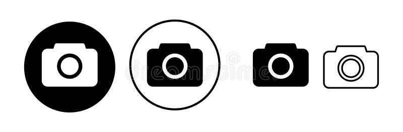 Camera Icon in Trendy Flat Style . Camera Symbol Web Site Design Stock ...