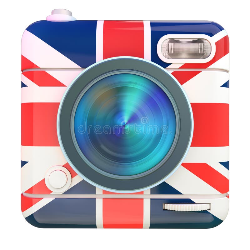Camera icon Uk stock illustration. Illustration of chrome - 63156737