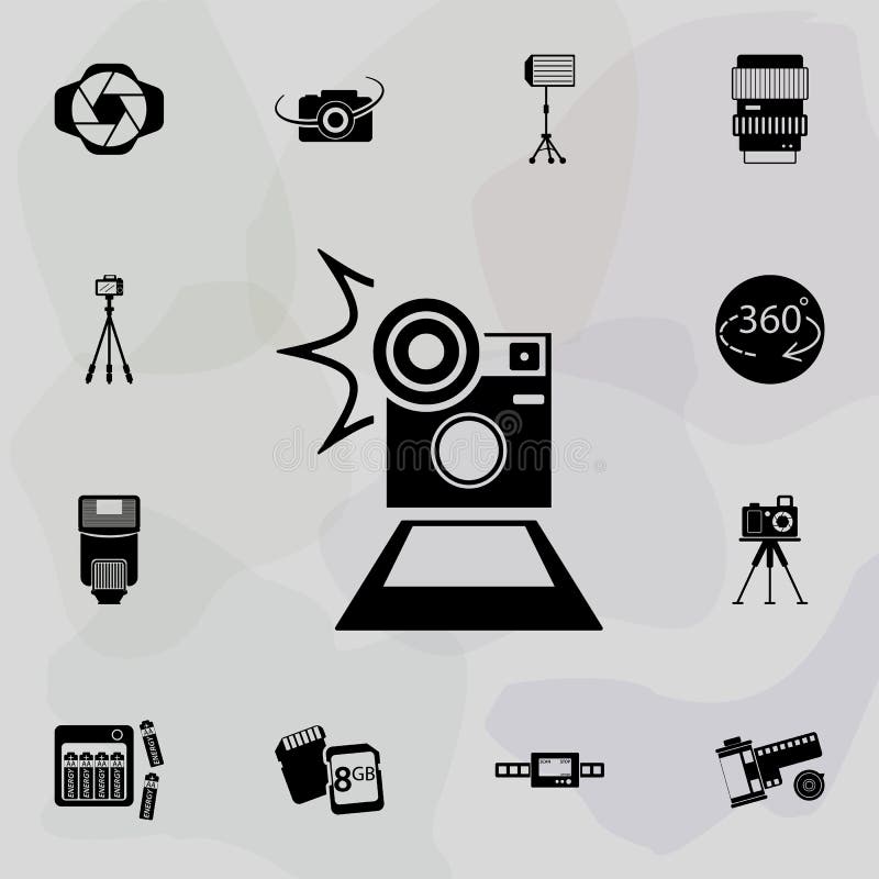 Camera Icon. Universal Set of Equipment Photography for Website Design ...