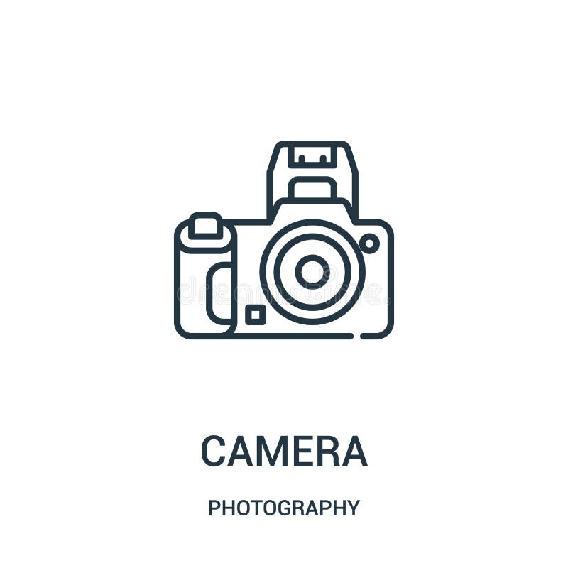 Camera Icon Vector from Photography Collection. Thin Line Camera ...
