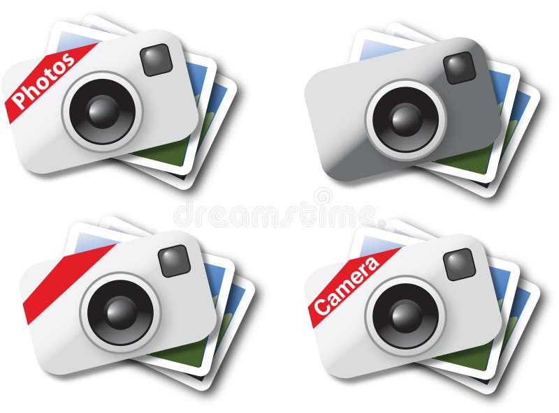 Camera icons stock vector. Illustration of camera, print - 10431667