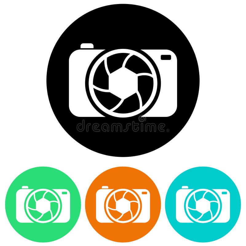 Camera icons stock vector. Illustration of color, camera - 44403509