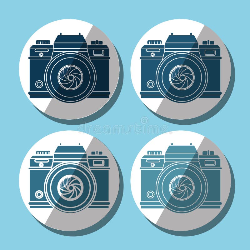Camera icons design stock illustration. Illustration of collection ...