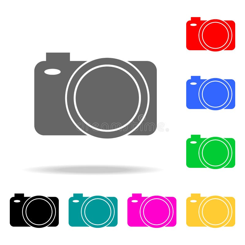 Camera Icons. Elements of Human Web Colored Icons. Premium Quality ...