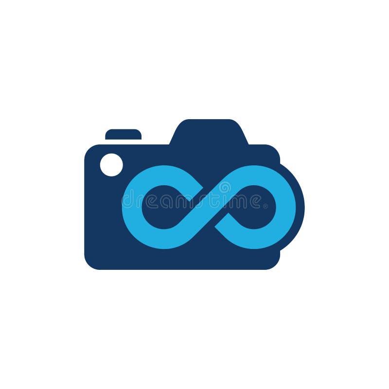Camera Infinity Head Logo Icon Design Stock Illustration - Illustration ...