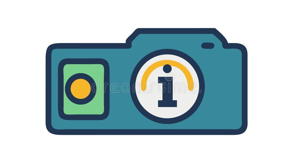 Camera Information & Details Icon, Vector Design Generative AI Stock ...