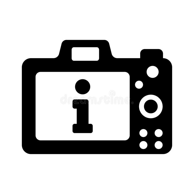 Camera Information Icon stock vector. Illustration of sign - 291884863