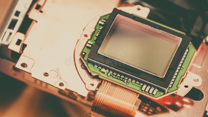Camera Sensor Matrix Close Up Stock Image - Image of pixel, microchip ...
