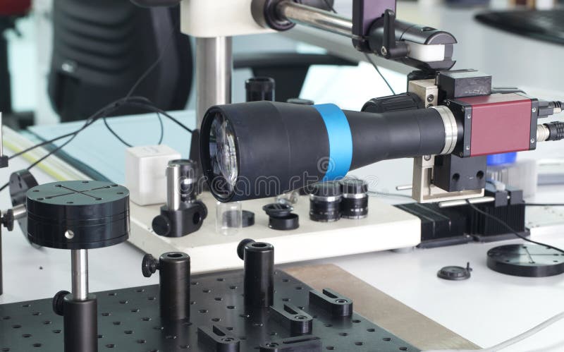 Camera inspection control stock photo. Image of vision - 25828598