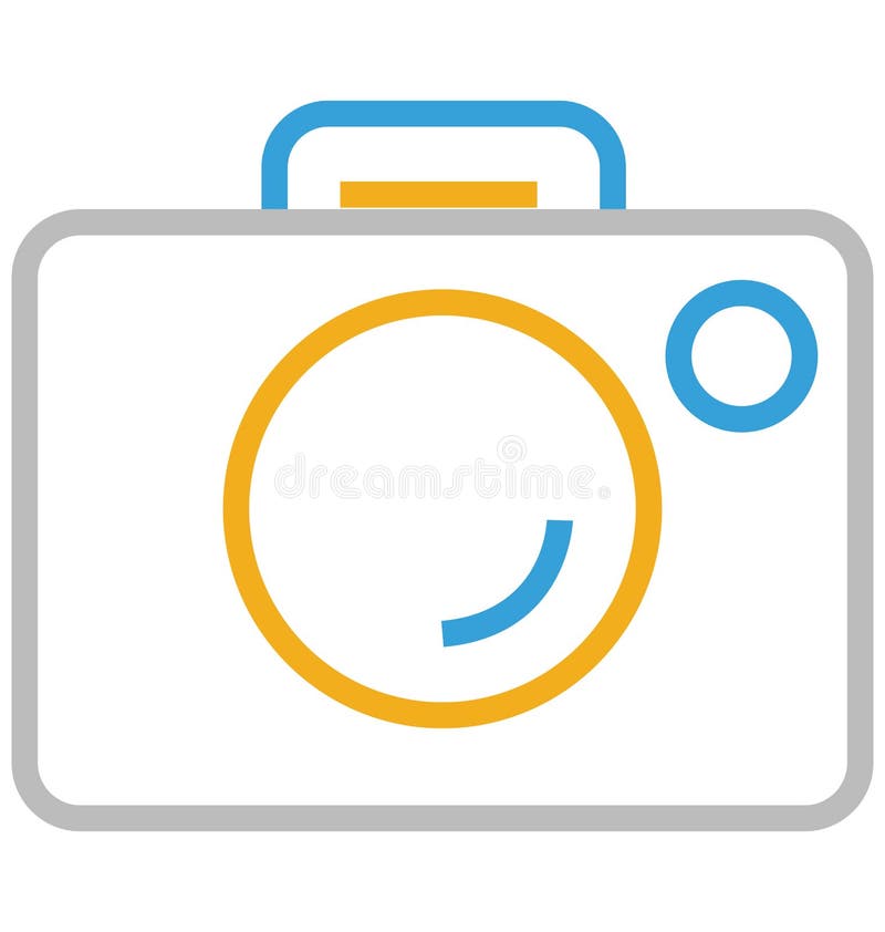 Camera Isolated Line Vector Icon Editable Stock Illustration ...
