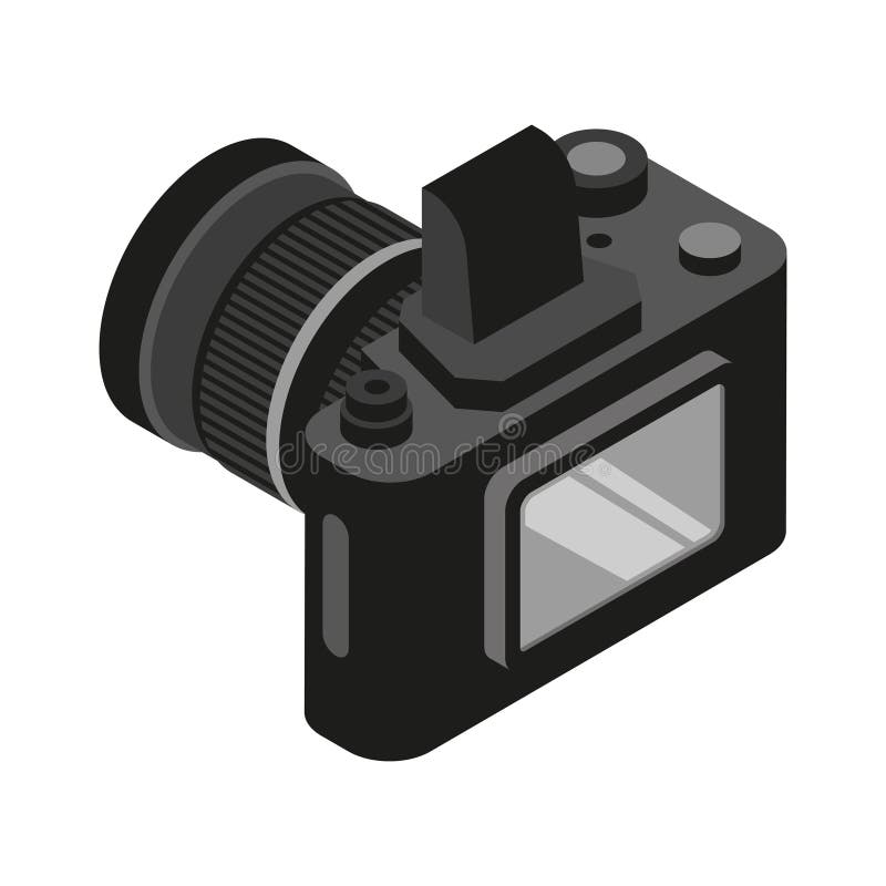 Camera Isometric Icon stock vector. Illustration of equipment - 273316654