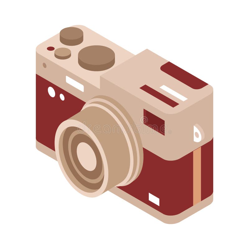 Camera Isometric Icon stock vector. Illustration of instrument - 272395301