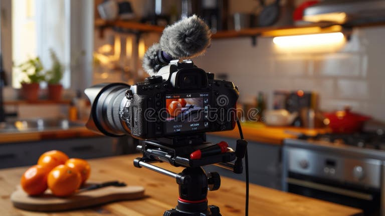 The Camera in Kitchen Setup..AI Generated Image Stock Image - Image of ...