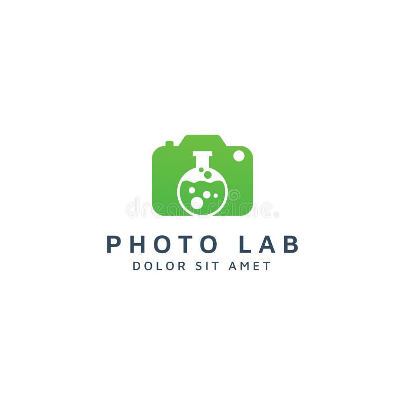 Camera Lab Negative Space Logo Design Stock Vector - Illustration of ...