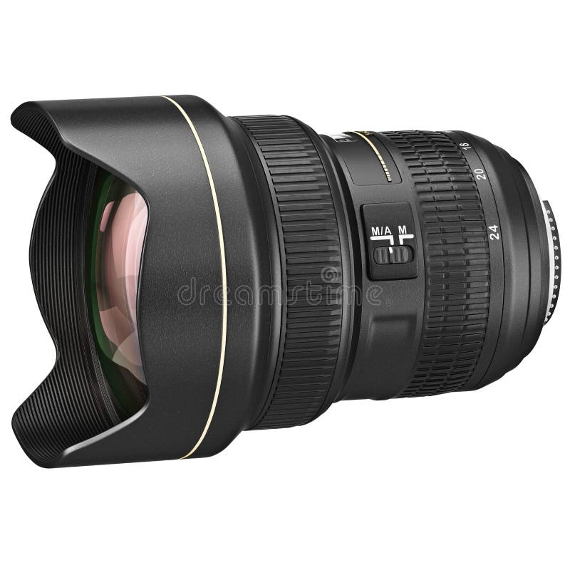 Camera large zoom lens stock illustration. Illustration of focus - 72612919