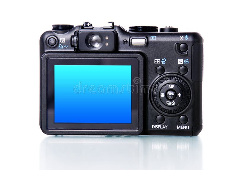 DSLR Camera with Blank Screen for Placement Stock Image - Image of ...