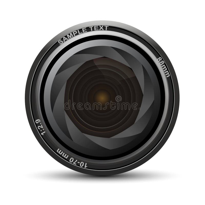 Camera lens stock vector. Illustration of glass, icon - 9138695