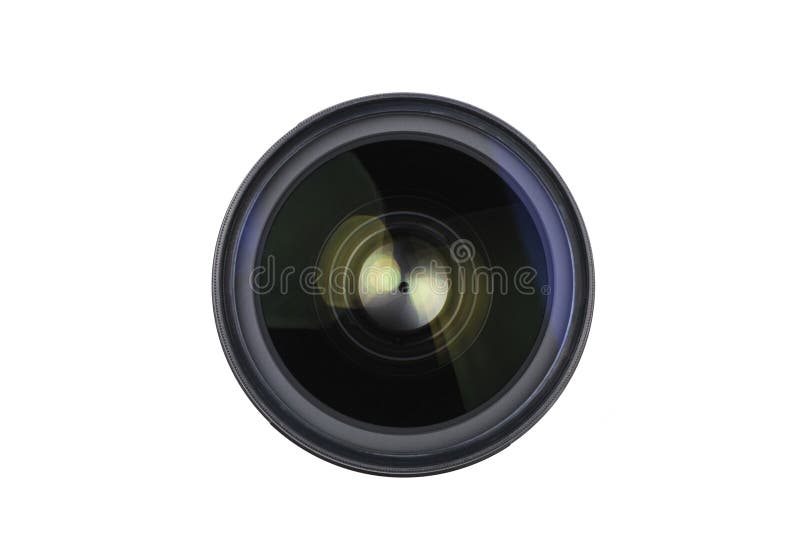 Close Up of a Broken Camera Lens, on a White. Stock Photo - Image of ...