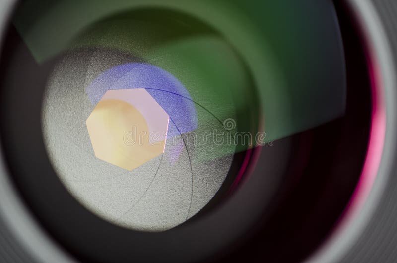 Camera Lens Aperture Close-up Stock Image - Image of optical, focus ...