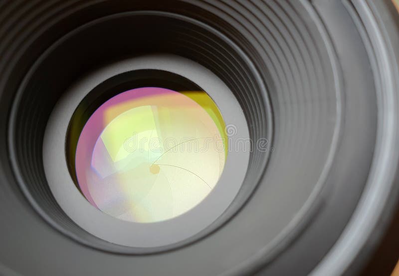 Camera Lens Aperture Closeup Stock Image - Image of film, zoom: 198840367