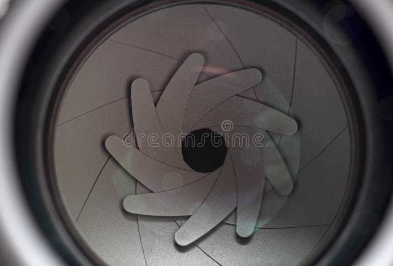 Camera Lens Aperture Blades Stock Photo - Image of picture, focus: 37178216