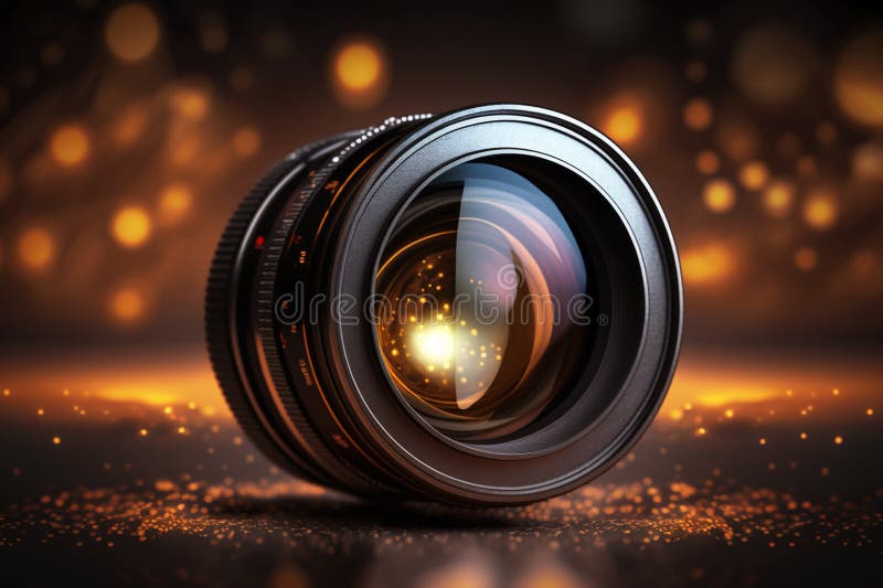 Camera Lens, Background Defocused, Lights Reflection, Free Space ...