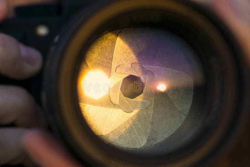 Camera Lens Blades stock image. Image of dslr, black - 94824155