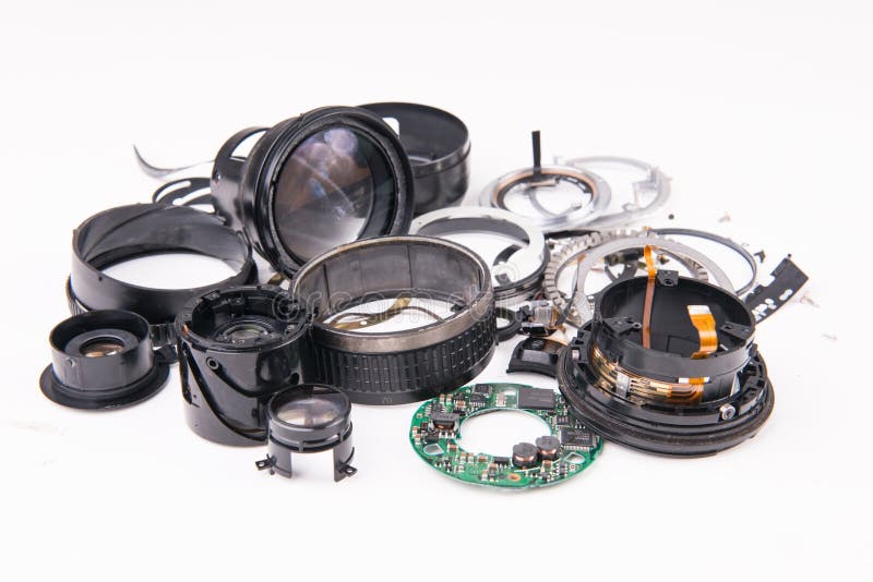 Camera lens broken stock photo. Image of plastic, camera - 51334350