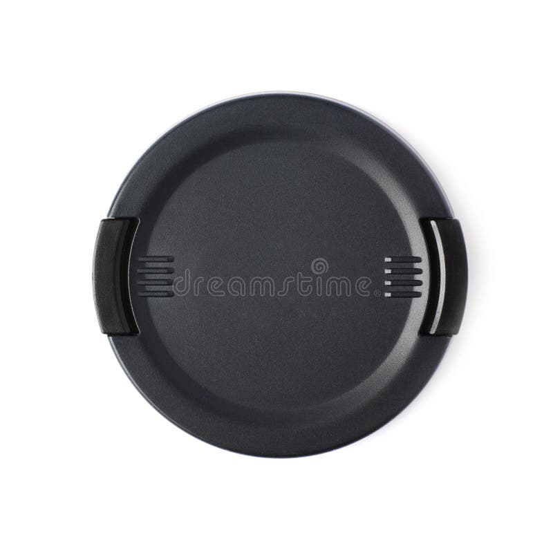 Camera Lens Cap Isolated Over White Background Stock Image - Image of ...