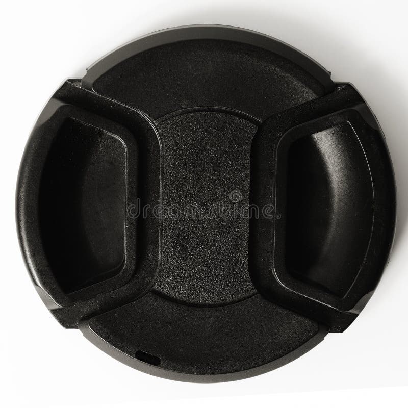 Camera Lens Cap on White Background Stock Image - Image of cover ...