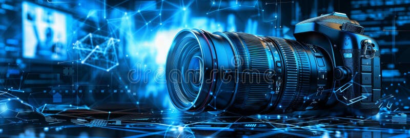 A Camera Lens Captures the Essence of Digital Photography Symbolizing ...