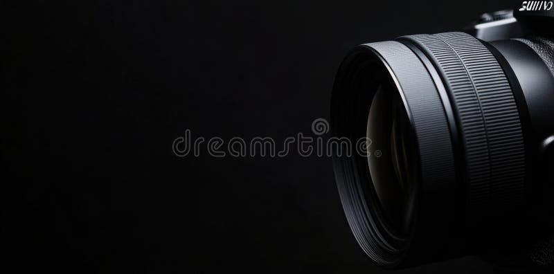 Camera Lens Captures Light with Photography Theme, and Modern Design ...