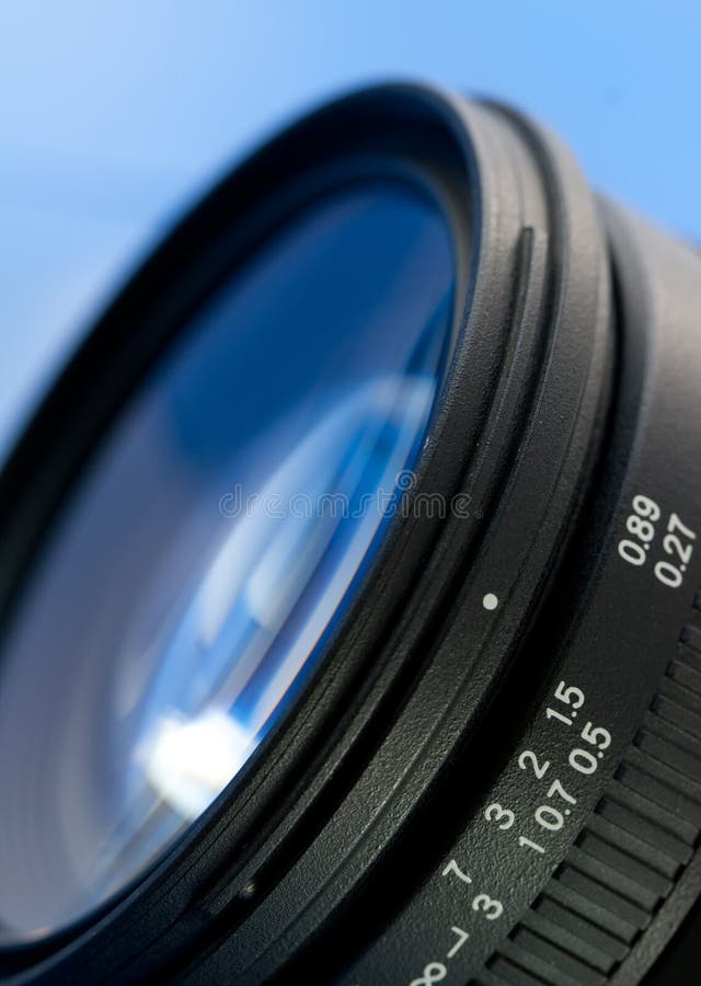 Camera lens closeup stock photo. Image of zoom, aperture - 19815298