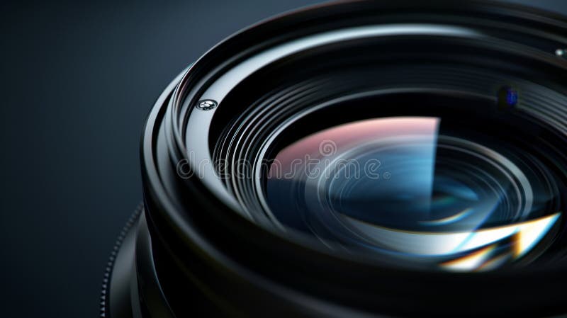 The Camera Lens Closeup.AI Generated Image Stock Photo - Image of ...