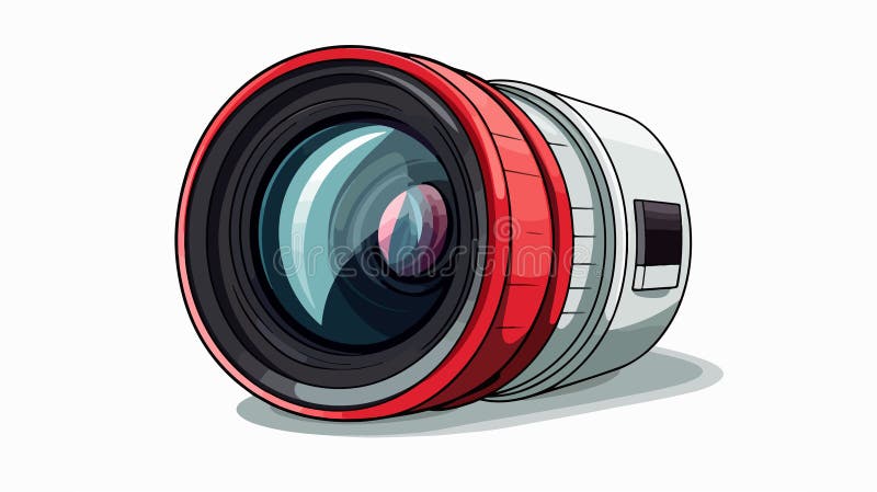 Camera Lens Design stock illustration. Illustration of shutter - 345278882