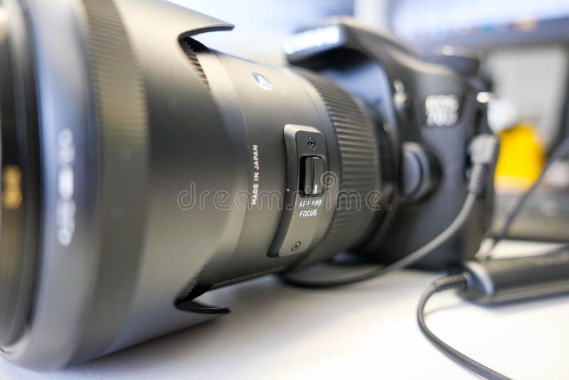 Camera Lens Details. Close Up of a Wide Angle Lens Stock Image - Image ...