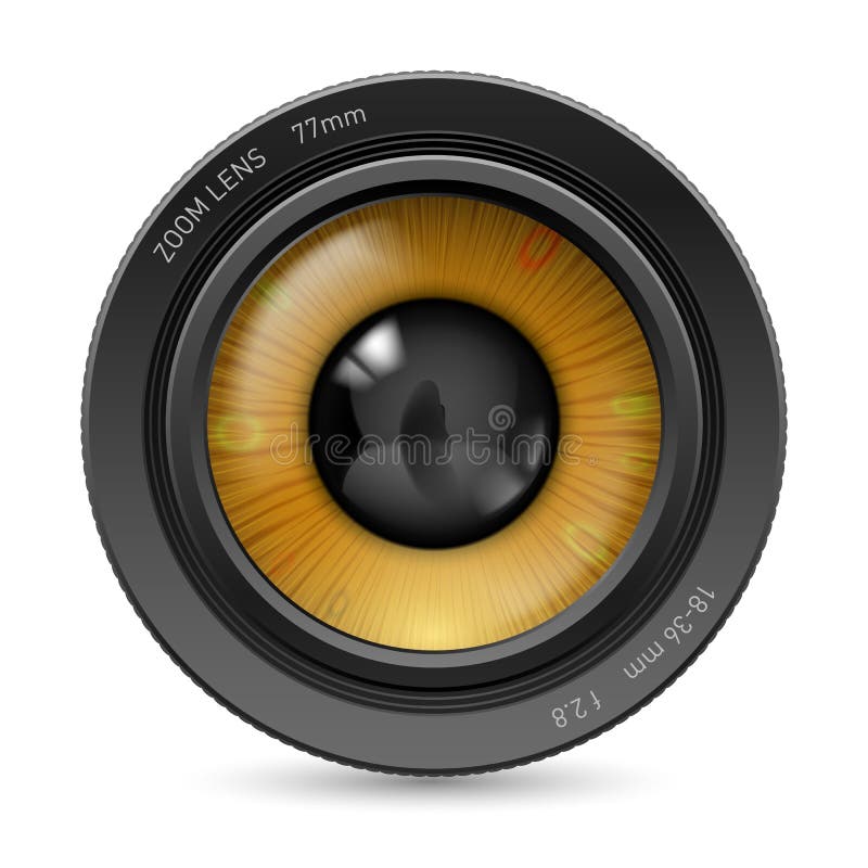 Abstract Camera Lens Vector