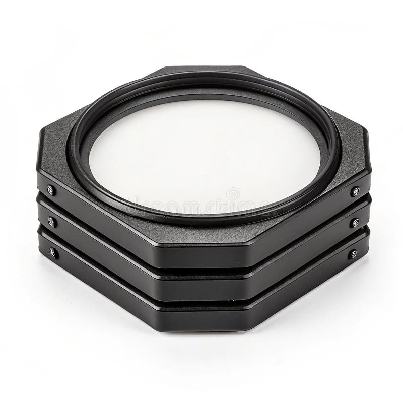 Camera Lens Filter Holder for Stacking Filters Stock Illustration ...