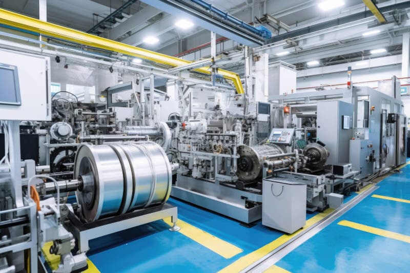 Camera Lens Filter Manufacturing Line Stock Photo - Image of machinery ...